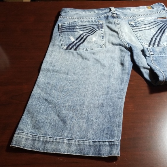 7 For All Mankind | Shorts | 7 Fam Dojo Short Bermuda Distressed | Poshmark